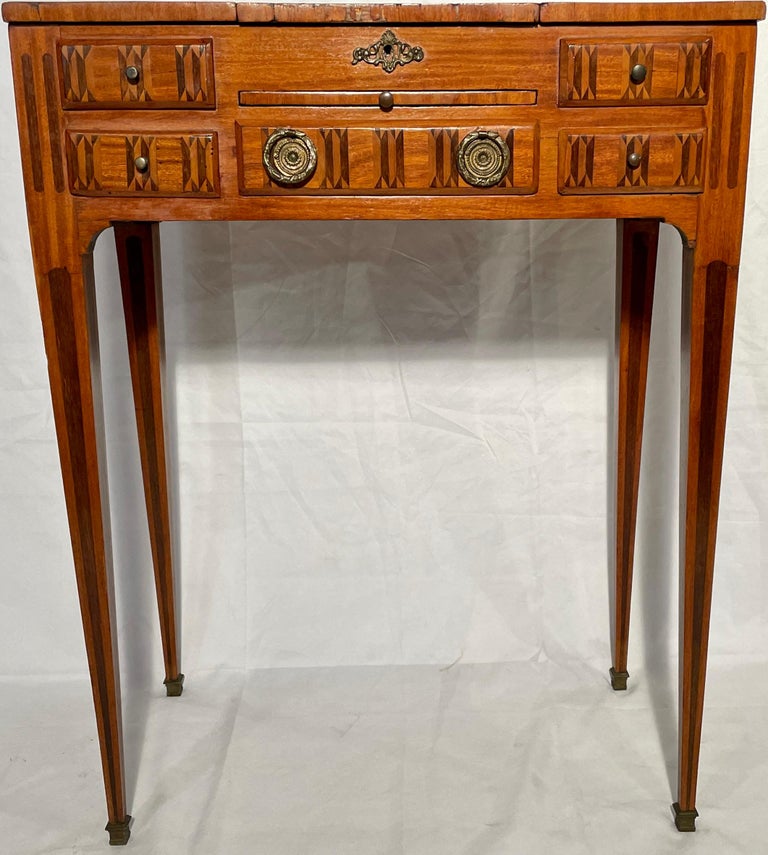 Antique French Satinwood "Poudreuse" or Lady's Dressing / Powder Table ...