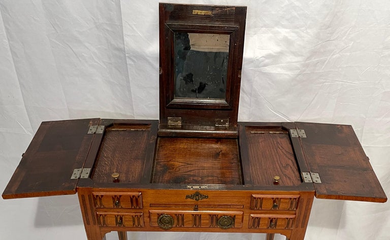 Antique French Satinwood "Poudreuse" or Lady's Dressing / Powder Table ...