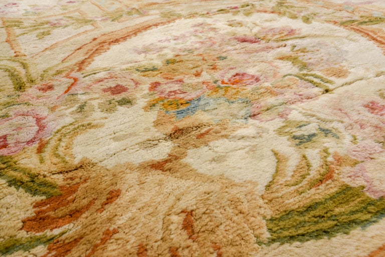 Antique French Savonnerie Carpet, Louis XVI Style, circa 1900s For Sale ...