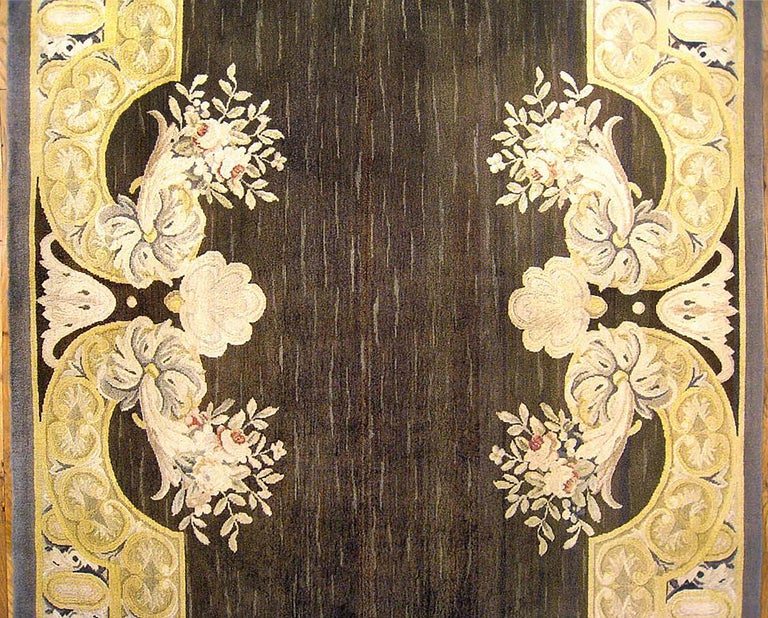 Antique French Savonnerie Rug, in Room Size, W/ Trompe L'oeil Design ...