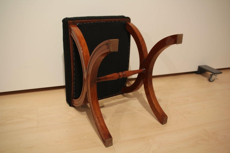 Antique French Scissors Stool, Solid Mahogany, France, circa 1860 For ...