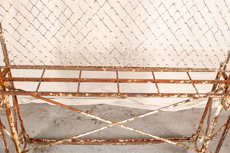 Antique French Screen Coat Rack with Hooks For Sale at 1stDibs