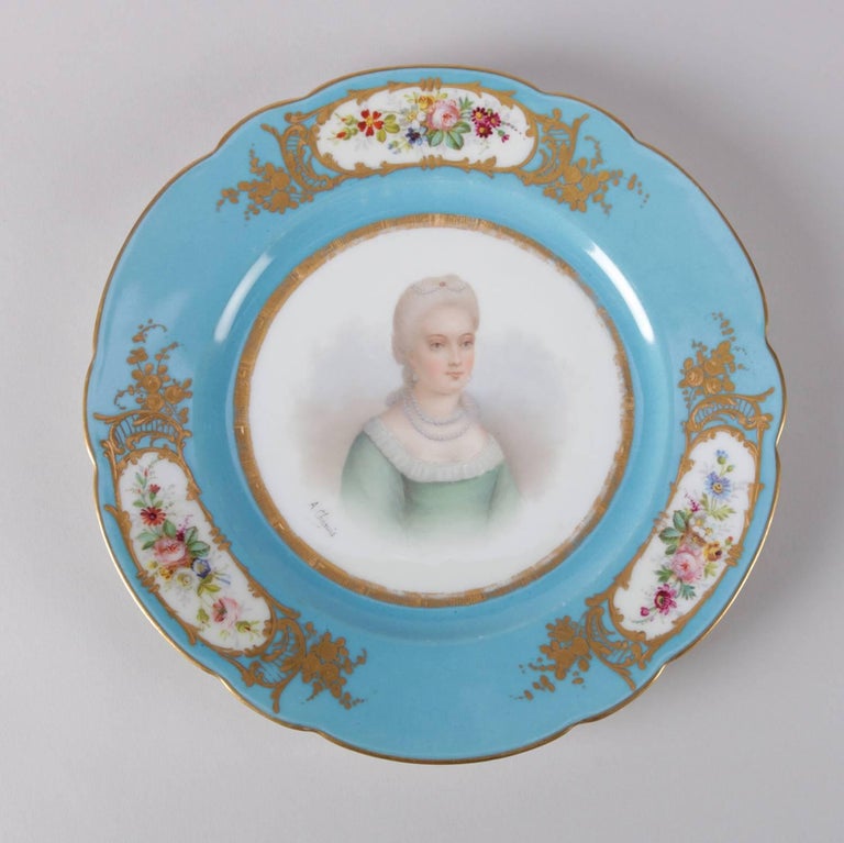Antique French Sevres Hand-Painted and Gilt Porcelain Artist Signed ...