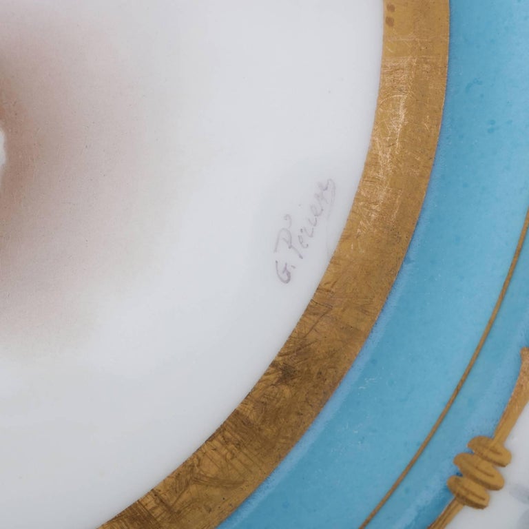 Antique French Sevres Hand-Painted and Gilt Porcelain Artist Signed ...