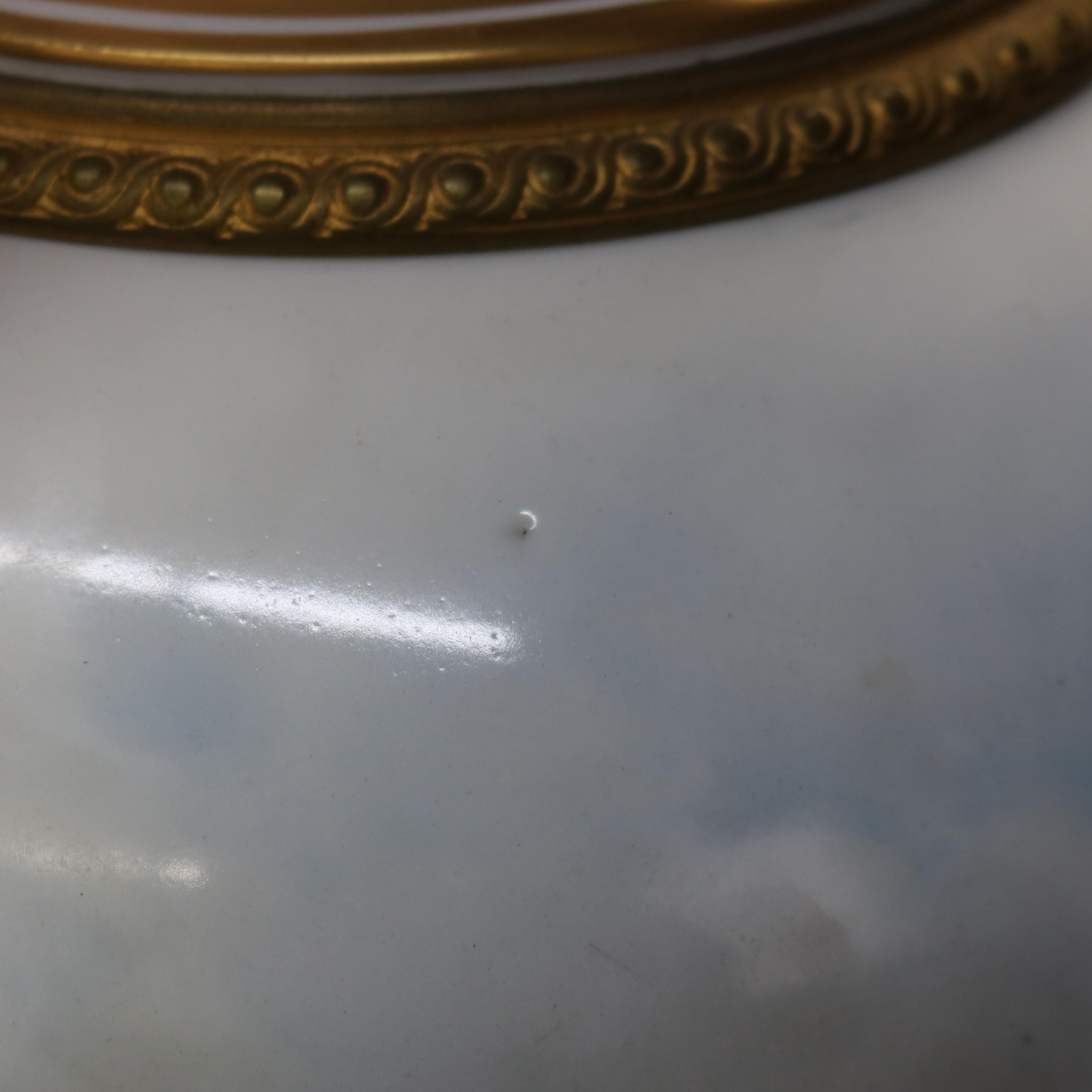 Antique French Sevres Louis XIV Style Porcelain and Ormolu Lidded Floor ...