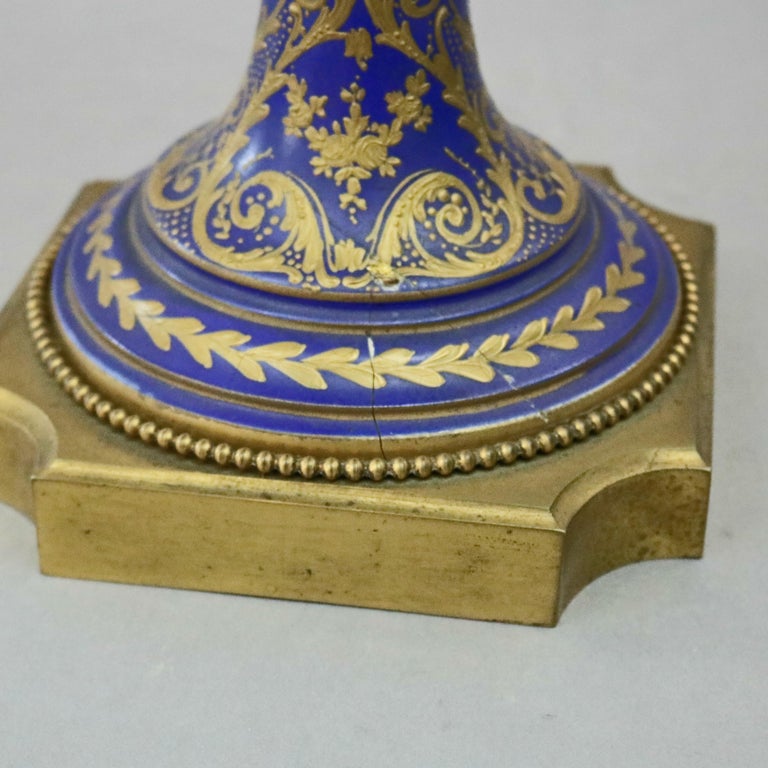 Antique French Sevres School Painted and Gilt Pictorial Urn, Artist ...