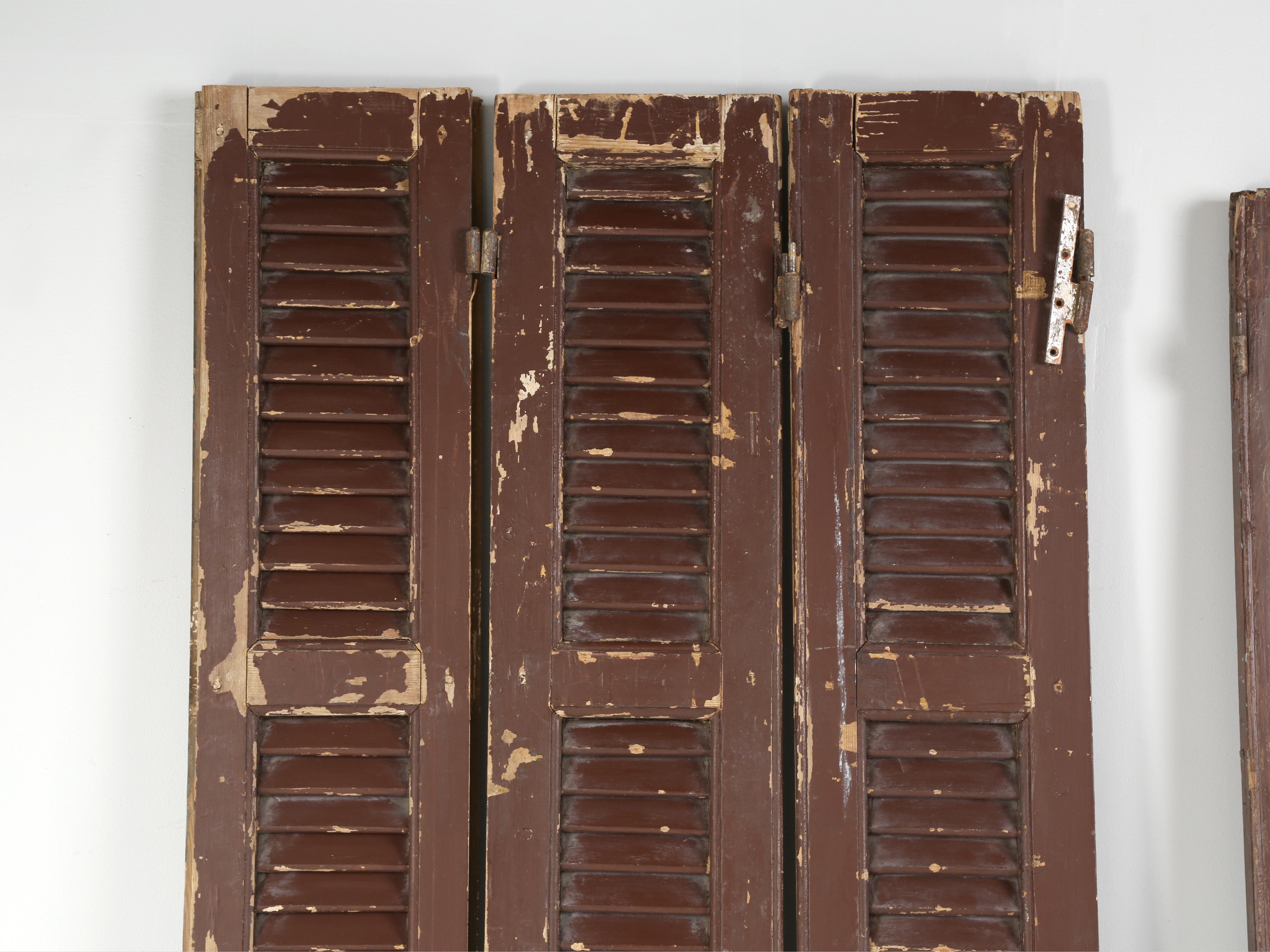 Antique French Shutters from a 19th Century Chateau Unrestored Large ...
