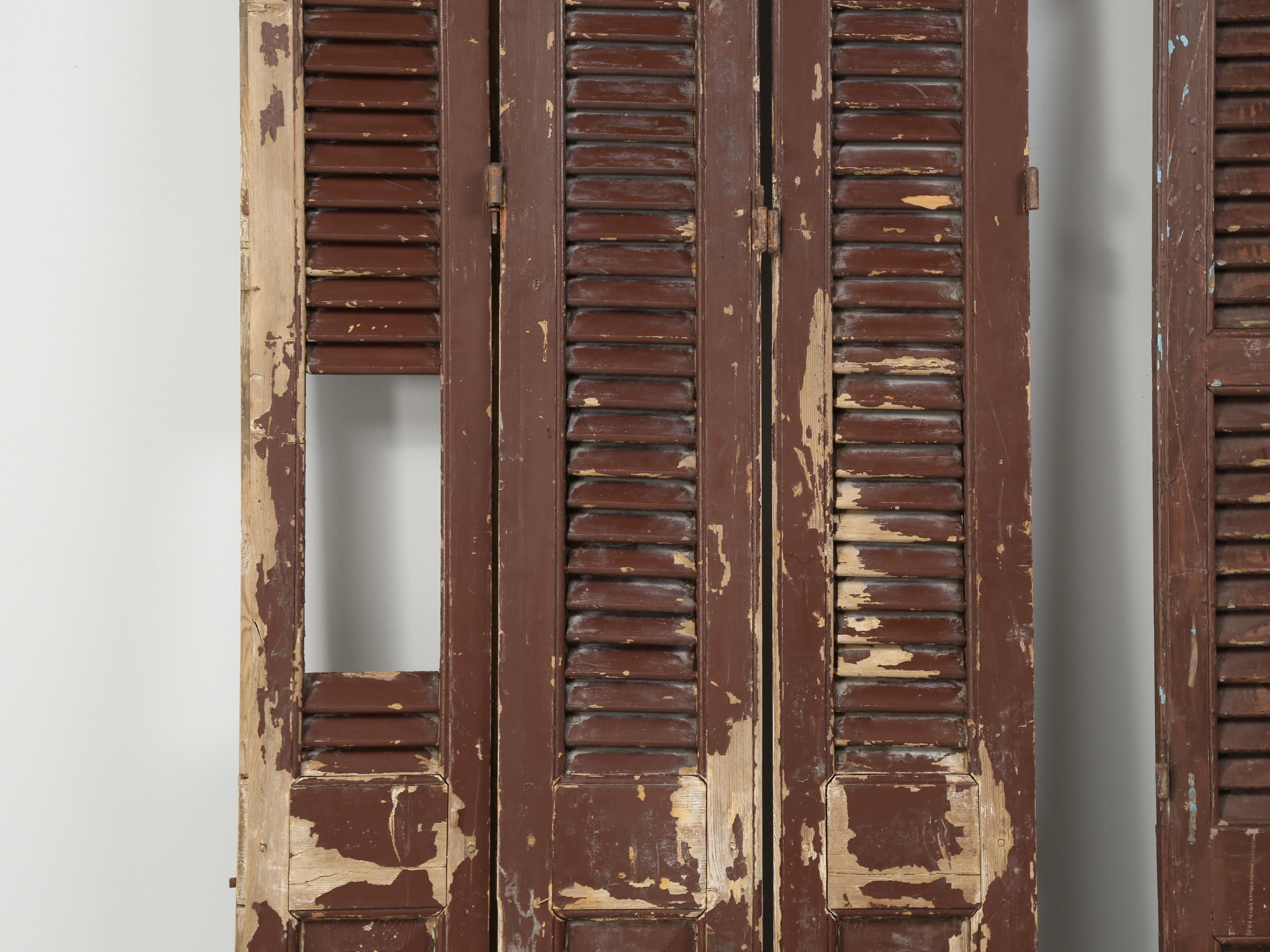 Antique French Shutters from a 19th Century Chateau Unrestored Large ...