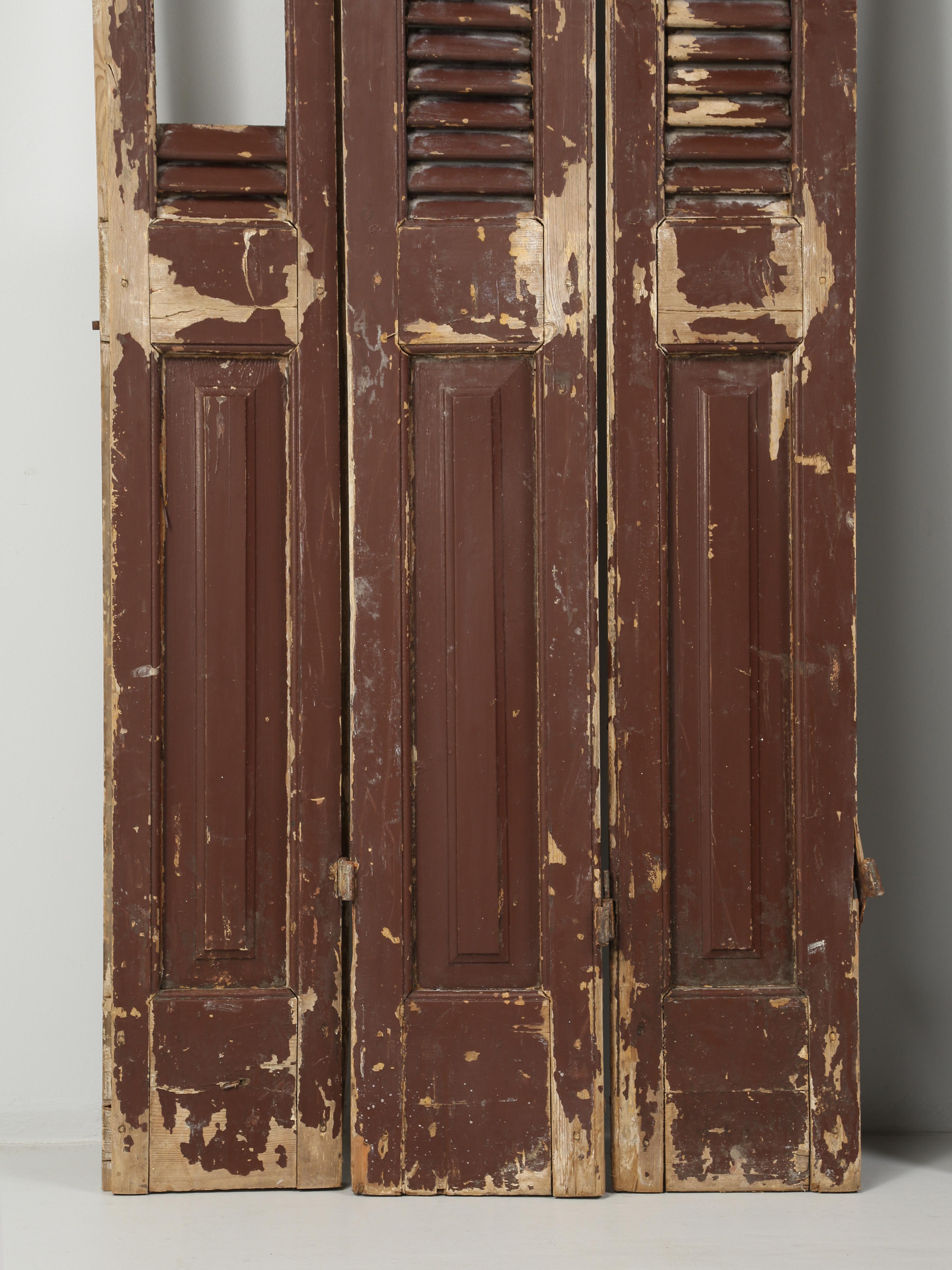Antique French Shutters from a 19th Century Chateau Unrestored Large ...