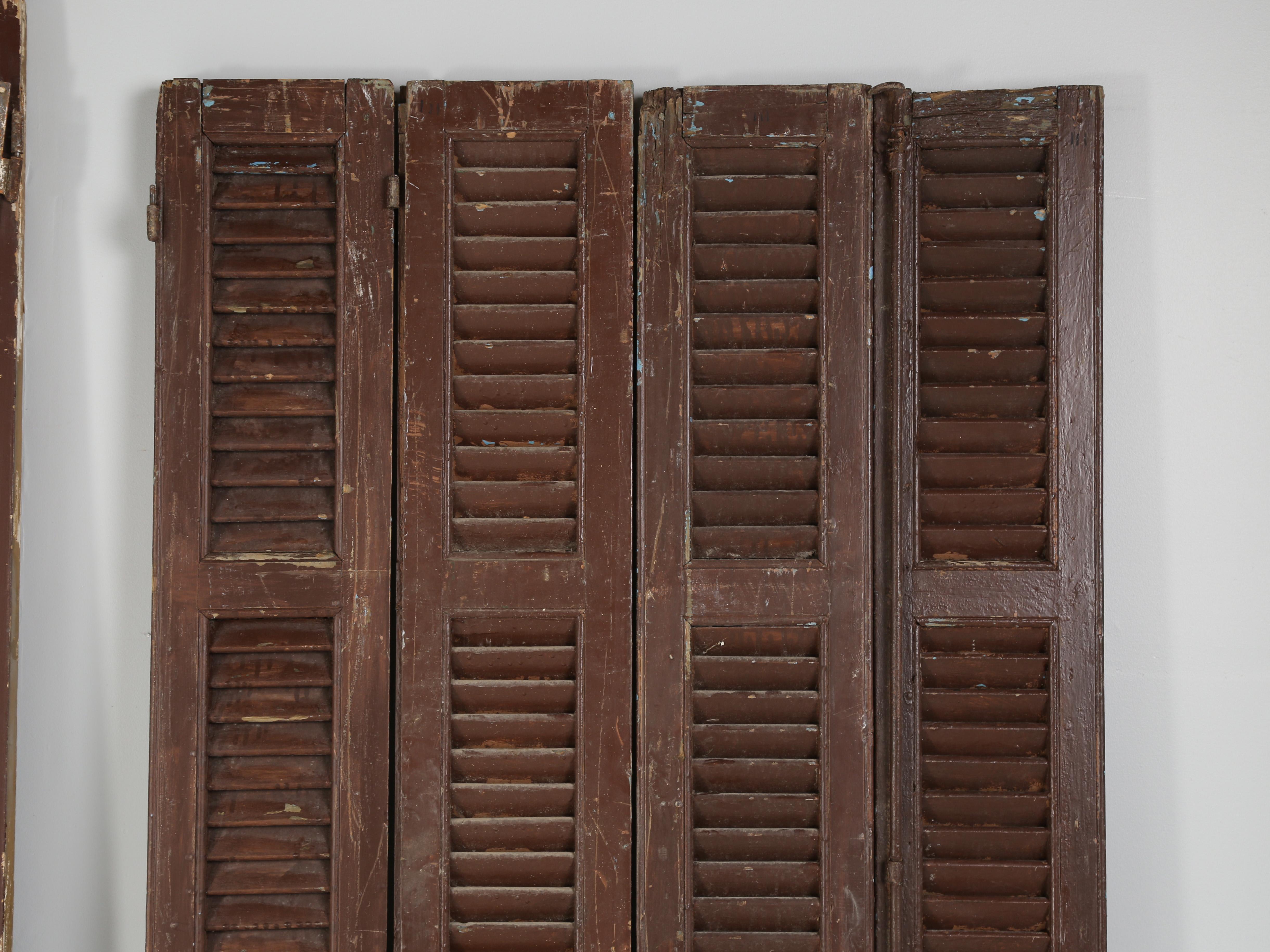 Antique French Shutters from a 19th Century Chateau Unrestored Large ...