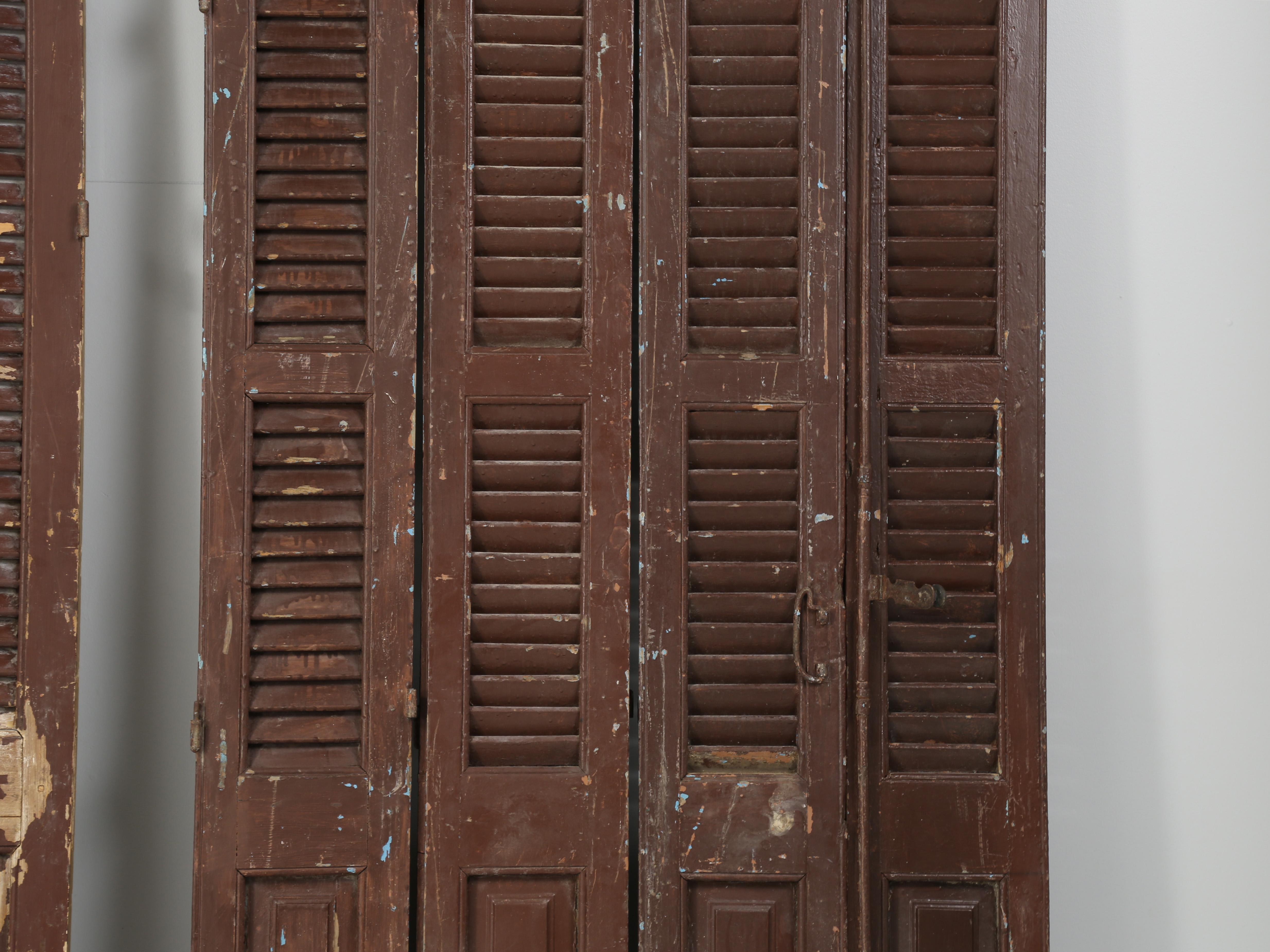 Antique French Shutters from a 19th Century Chateau Unrestored Large ...