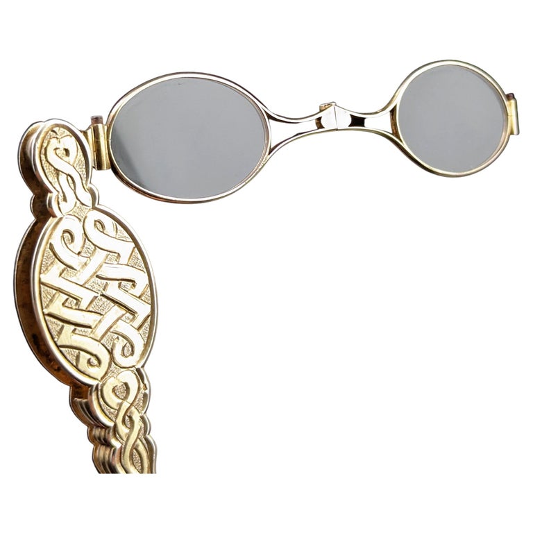 Antique French silver gilt lorgnettes, spectacles, P-J Meurice For Sale ...