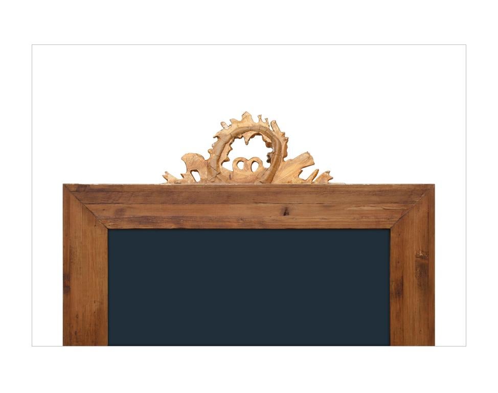 Antique French Silver Mirror with Pediment, circa 1900 at 1stDibs ...