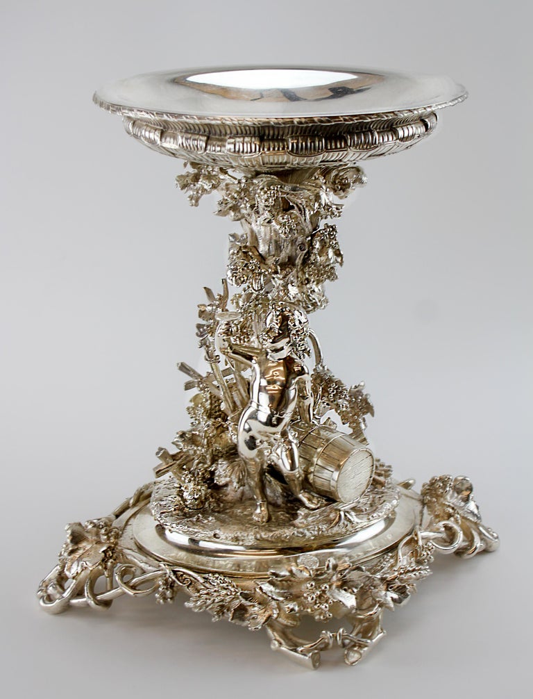 Antique French Silver Plate Large and Heavy Table Centre Piece, Early ...