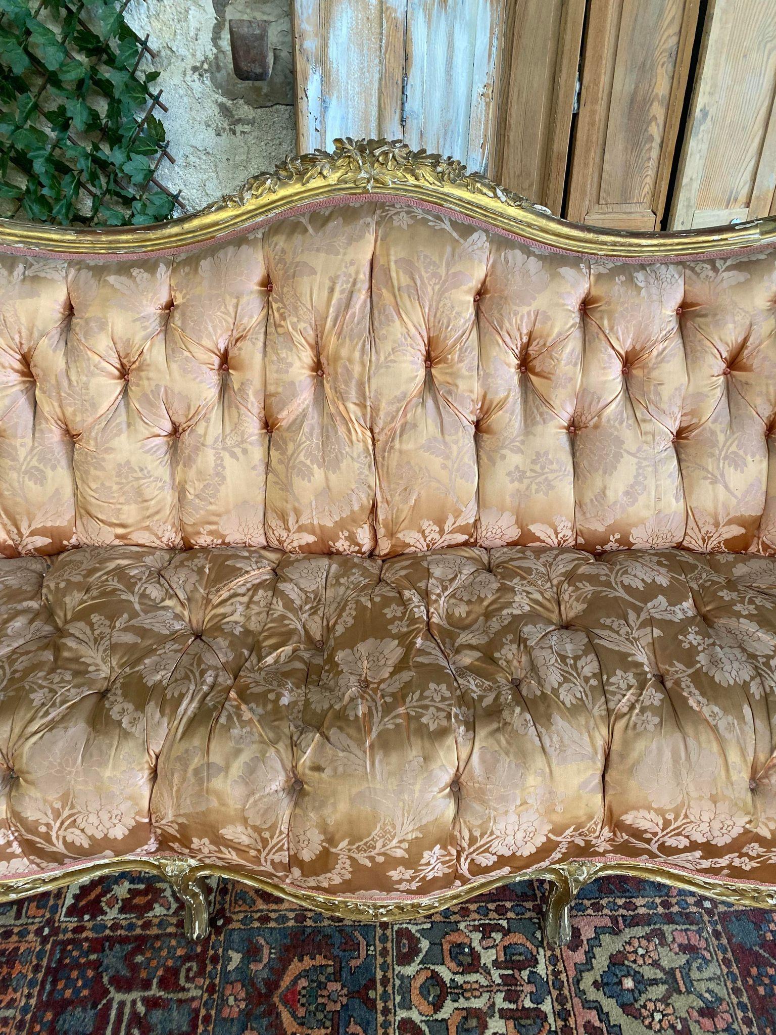 Antique French Sofa Set 19th Century Louis XV Baroque Style For Sale at ...