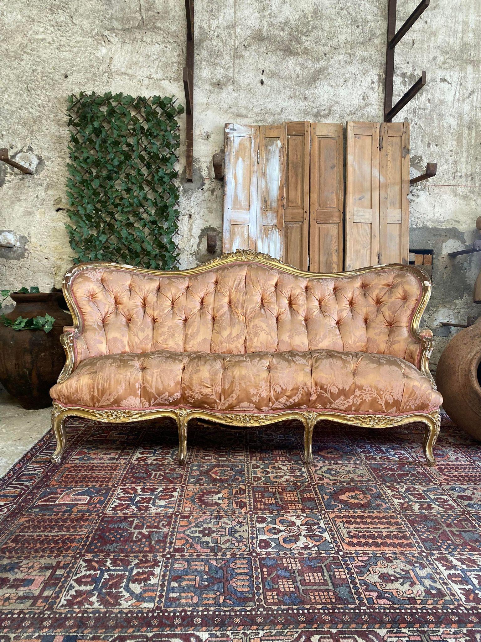 Antique French Sofa Set 19th Century Louis XV Baroque Style For Sale at ...