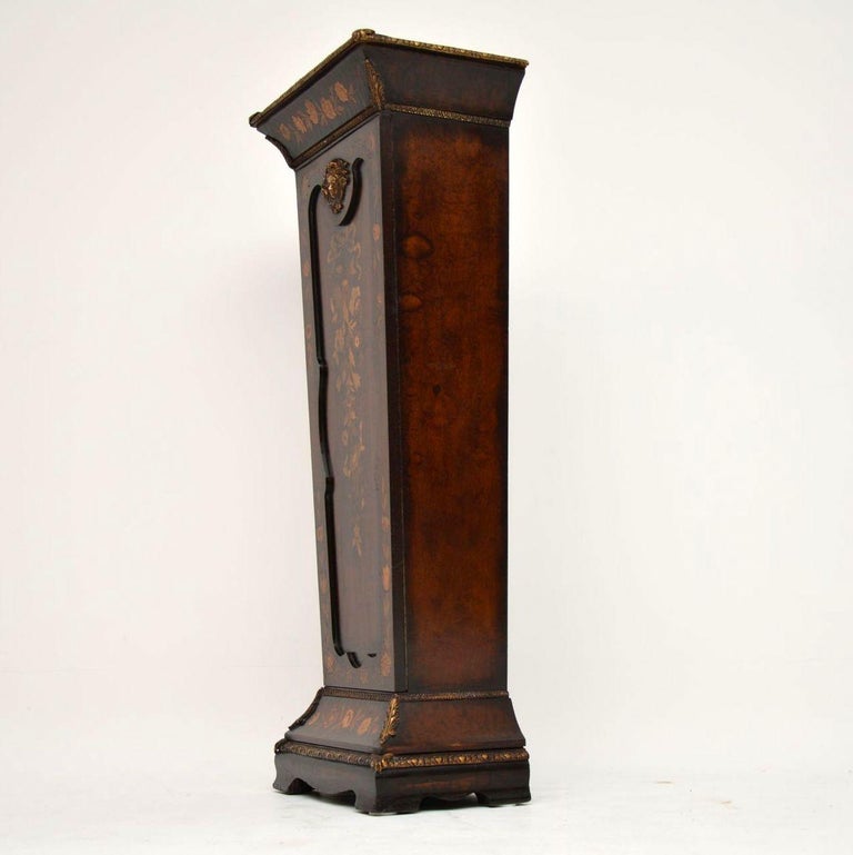 Antique French Stand with Floral Marquetry at 1stDibs