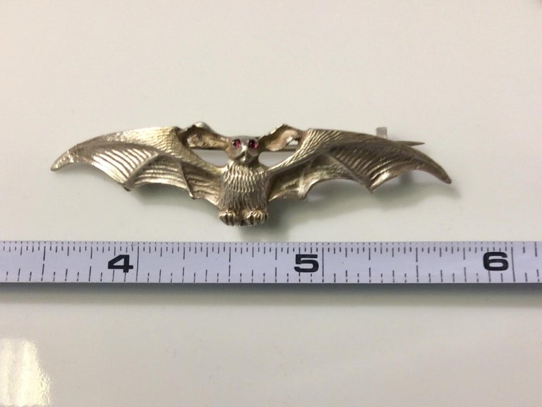 Antique French Sterling Bat Pin at 1stDibs