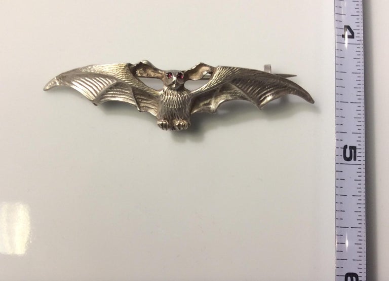 Antique French Sterling Bat Pin at 1stDibs