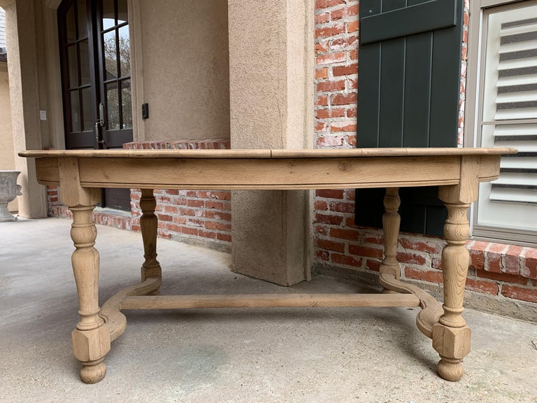 Antique French Stripped Oak Oval Dining Table Farmhouse Draw Leaf ...