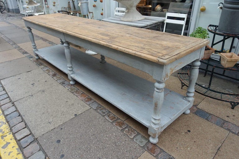 Antique French Stunning Drapery Console Table at 1stDibs