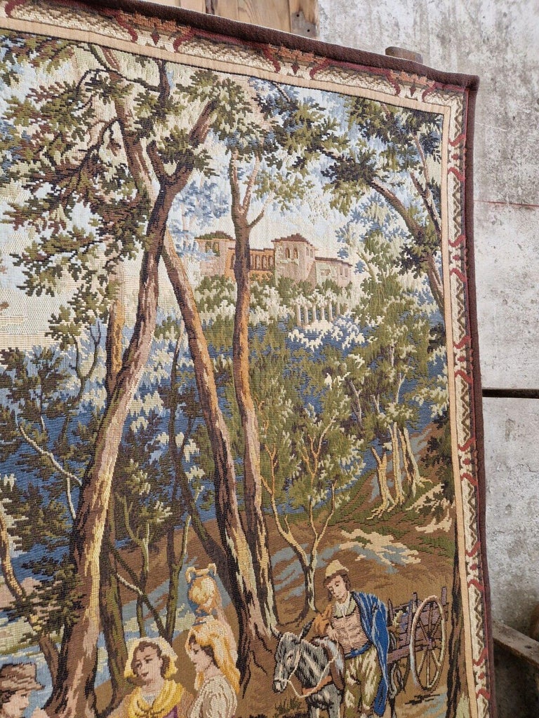 Antique French Tapestry Large AUBUSSON For Sale at 1stDibs