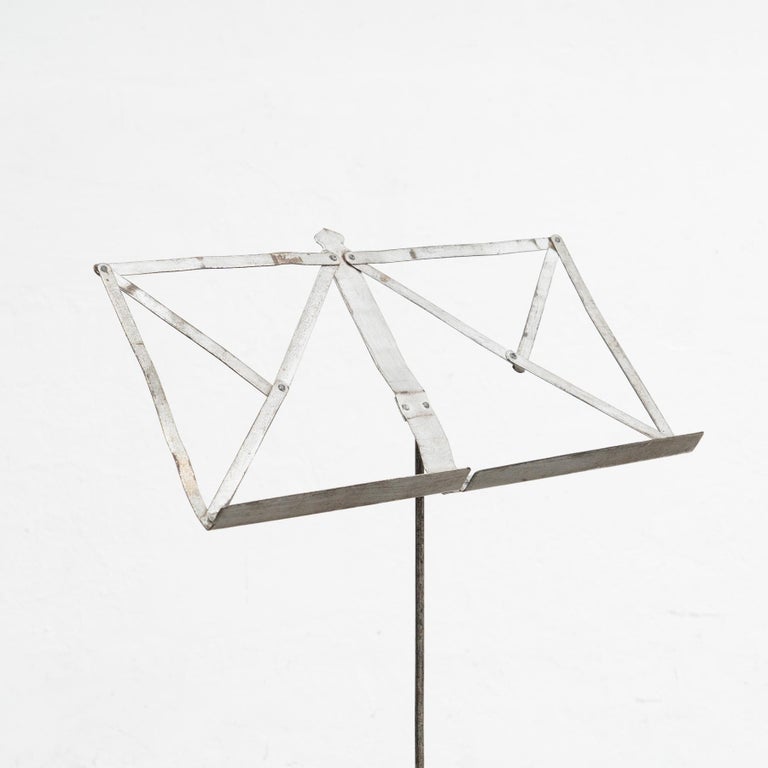 Antique French Telescopic Metal Music Stand, circa 1940 For Sale at 1stDibs