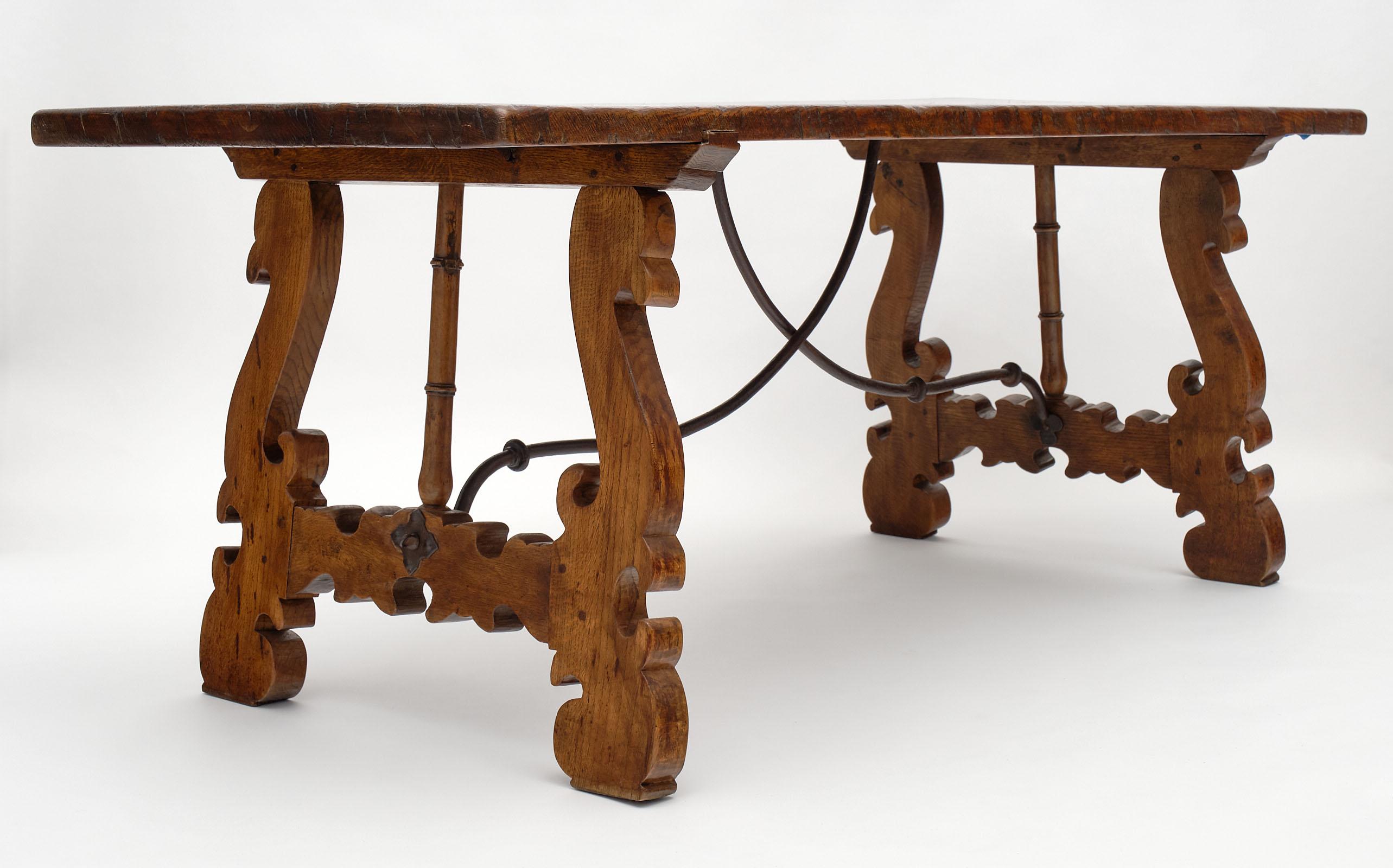 Antique French Trestle Table at 1stDibs