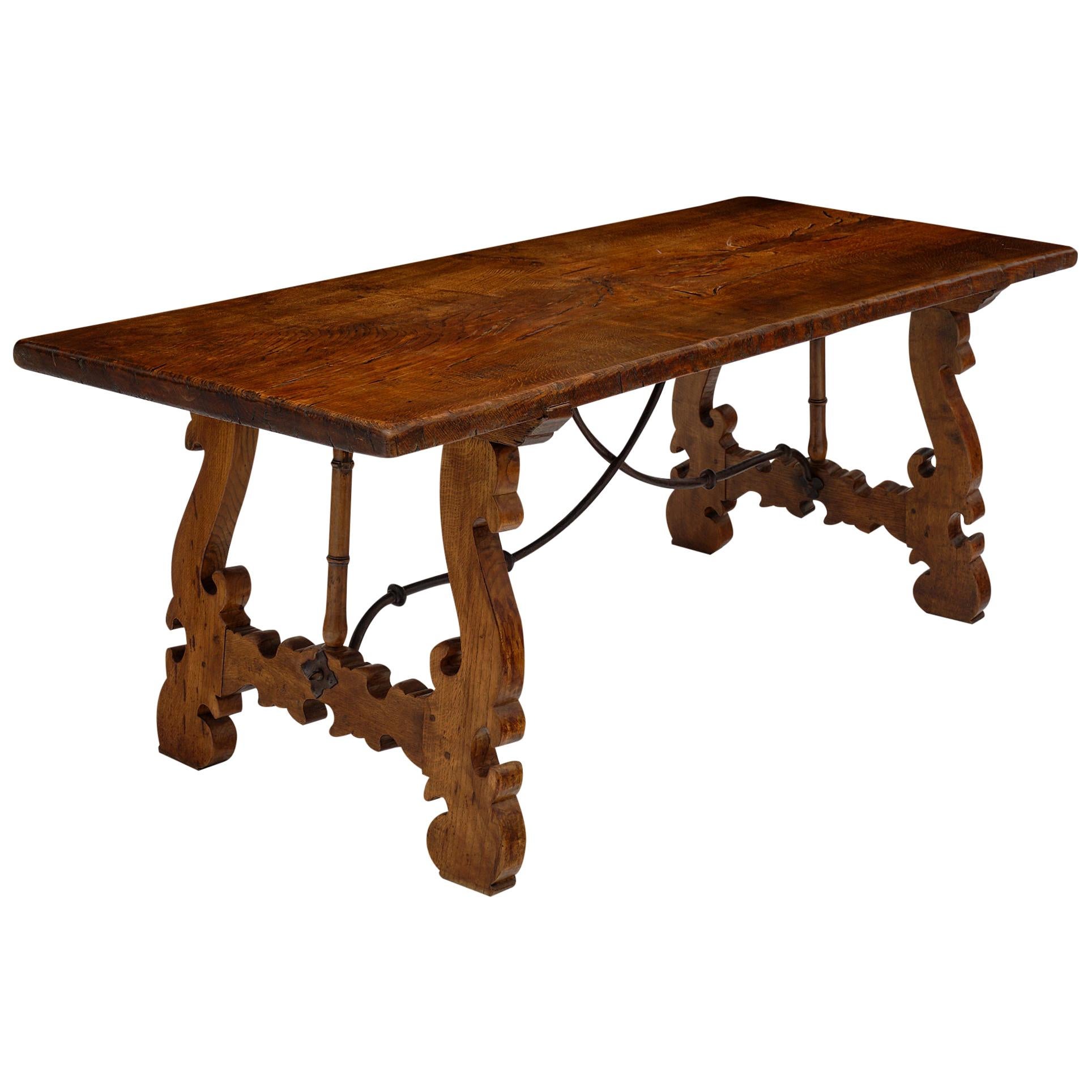 Antique French Trestle Table at 1stDibs