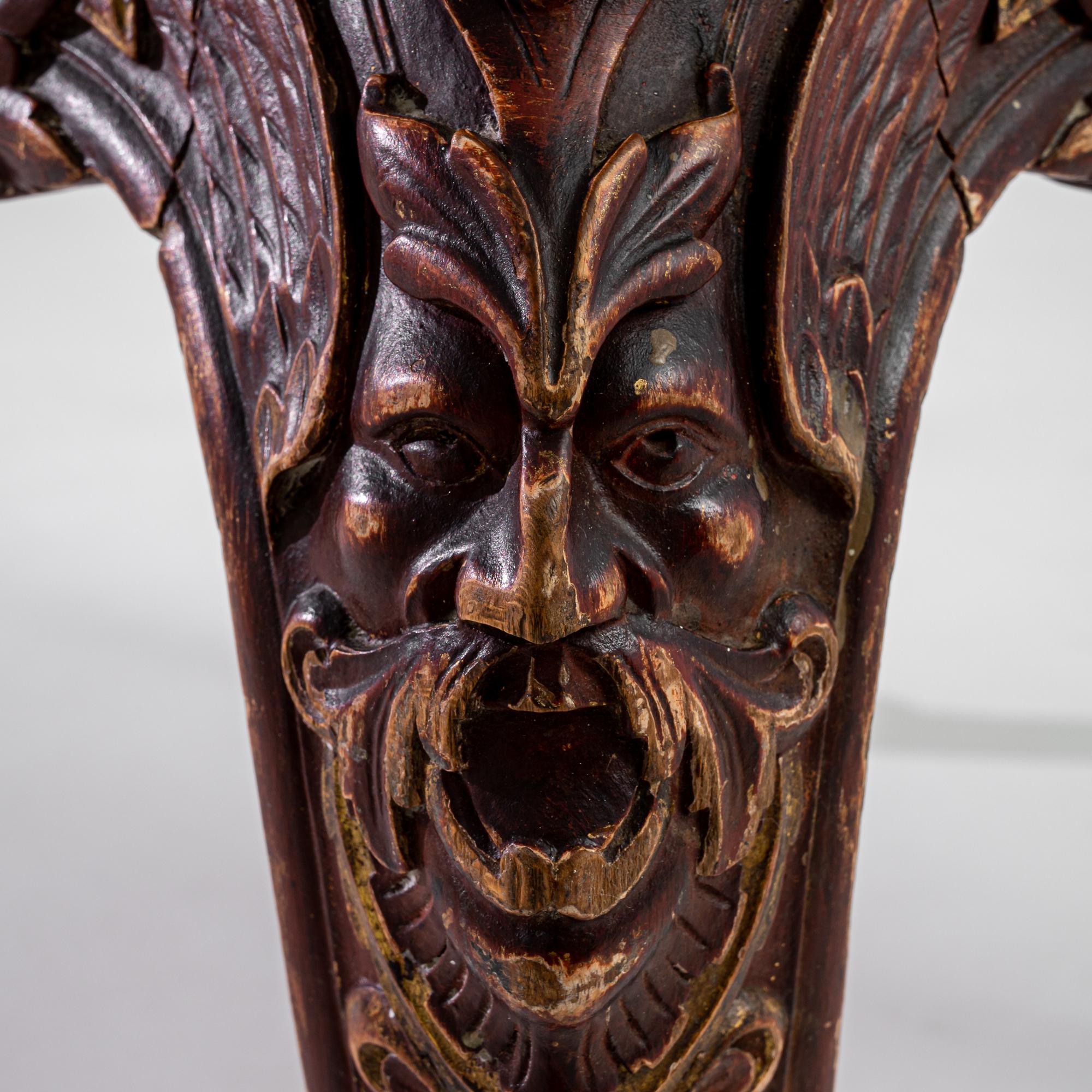 Antique French Upholstered Rococo Stool at 1stDibs