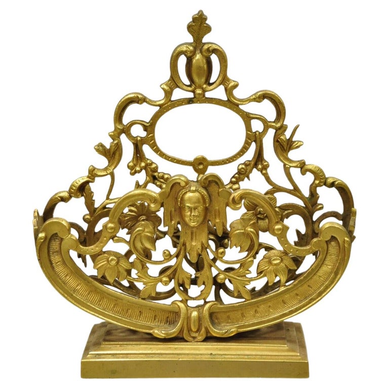 Antique French Victorian Bronze Figural Letter Holder with Face For ...