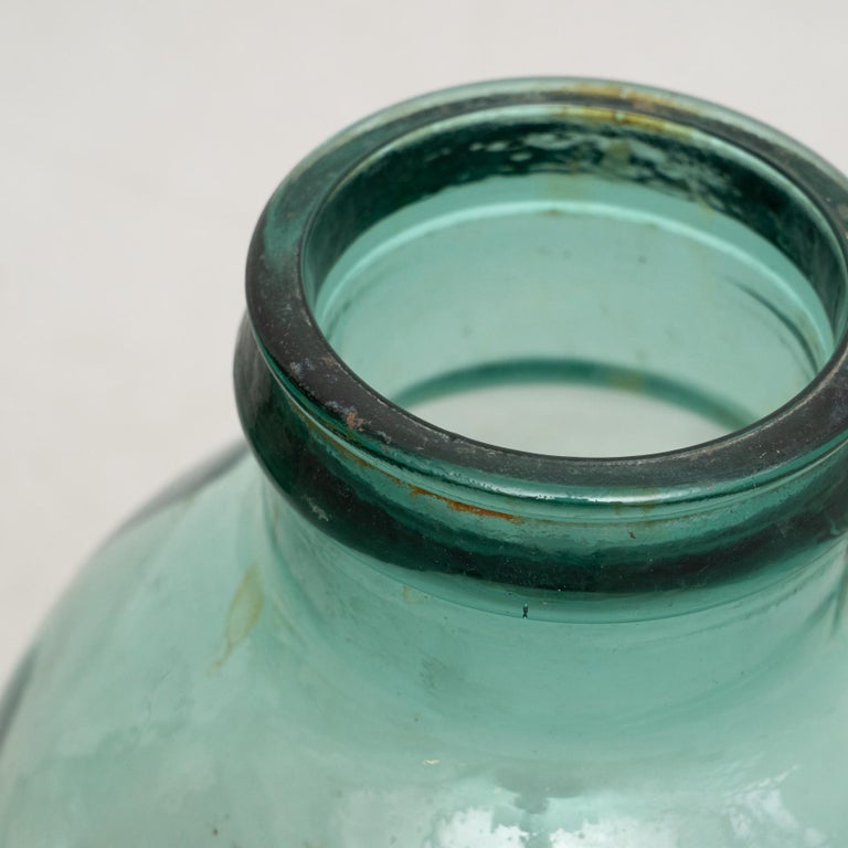 Antique French Viresa Set of Two Glass Bottles from Barcelona circa ...