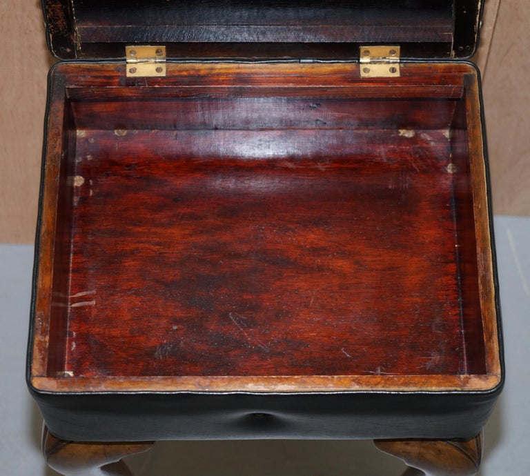 Antique French Walnut circa 1880 Piano Stool with Internal Music ...