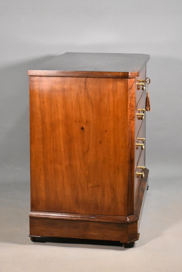 Antique French Walnut Commode Louis Philippe Style For Sale at 1stDibs