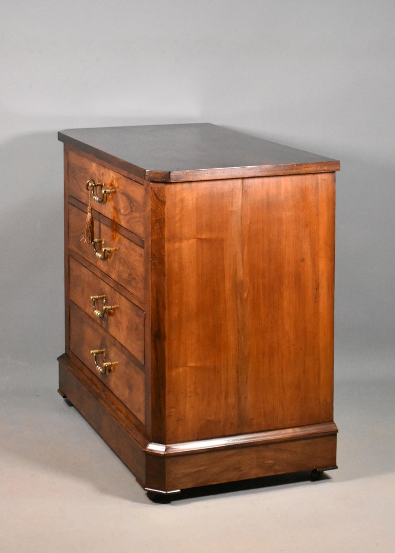 Antique French Walnut Commode Louis Philippe Style For Sale at 1stDibs