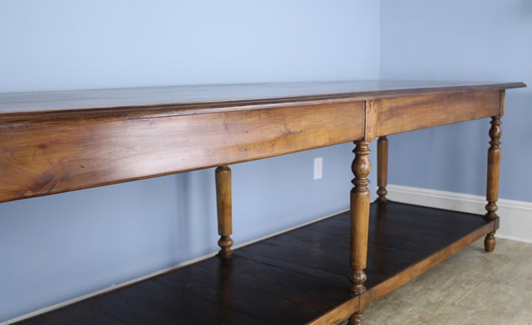 Antique French Walnut Drapers Table at 1stDibs