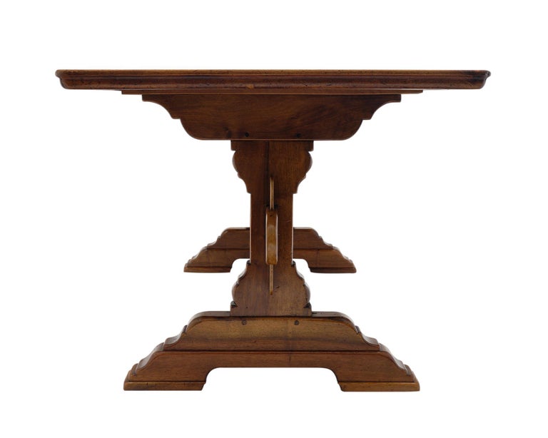 Antique French Walnut Monastery Table For Sale at 1stDibs