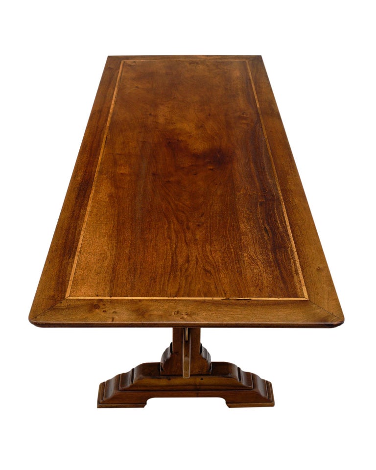 Antique French Walnut Monastery Table For Sale at 1stDibs