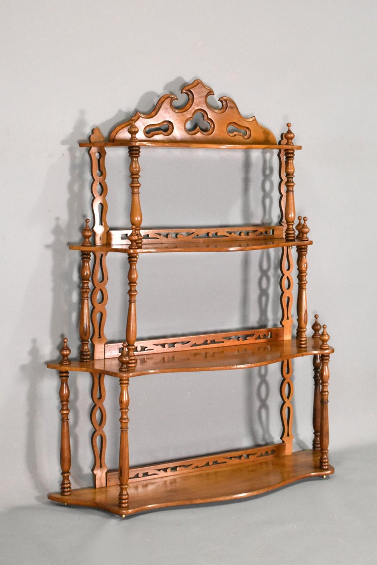 Antique French Walnut Shelving Unit 19th Century For Sale at 1stDibs