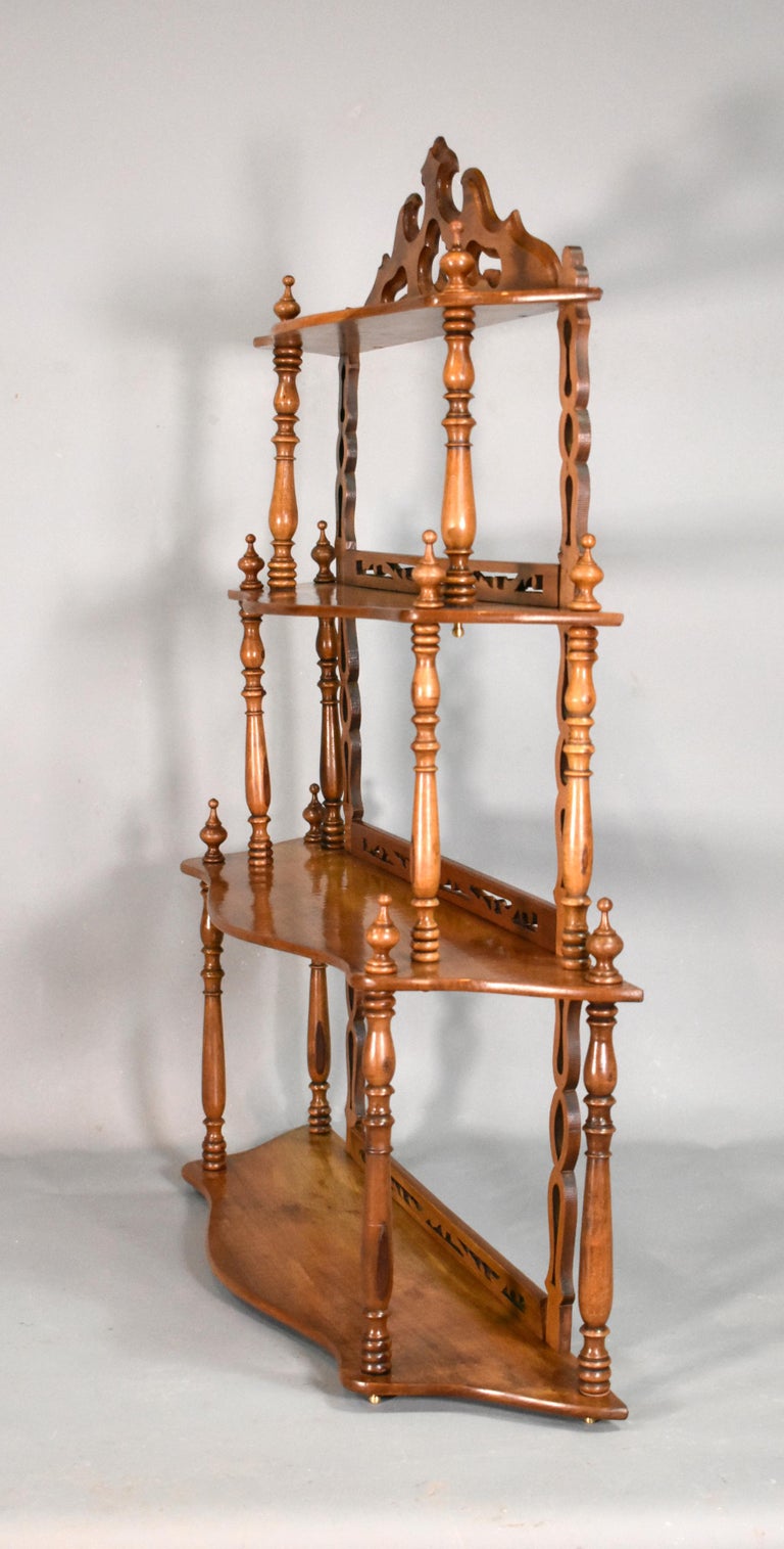 Antique French Walnut Shelving Unit 19th Century For Sale at 1stDibs