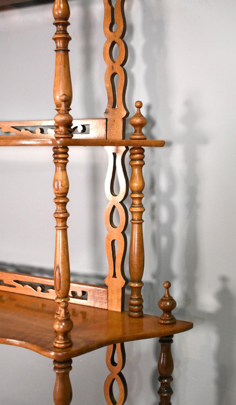 Antique French Walnut Shelving Unit 19th Century For Sale at 1stDibs