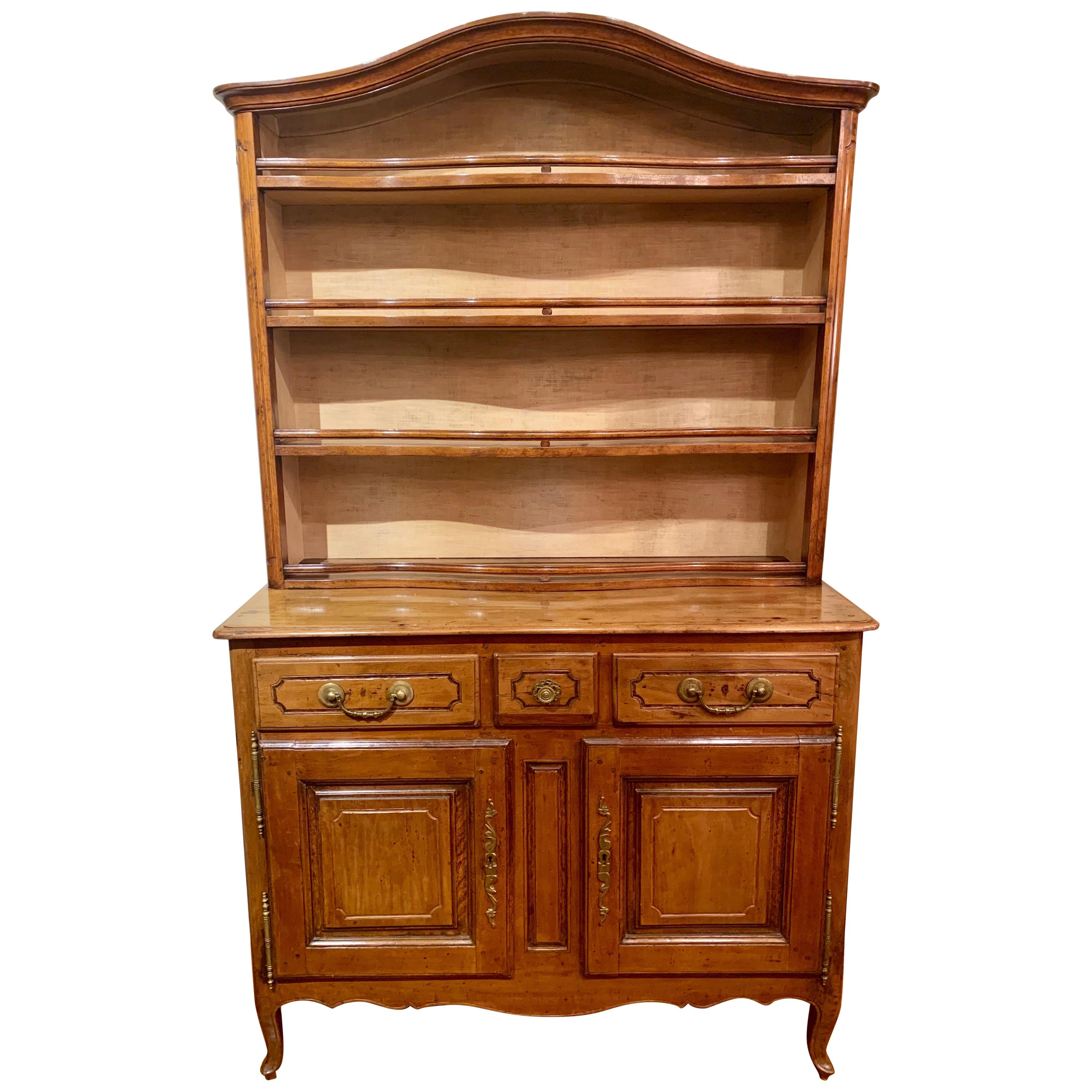 Antique French Walnut Vaisselier, circa 1780-1790 For Sale at 1stDibs