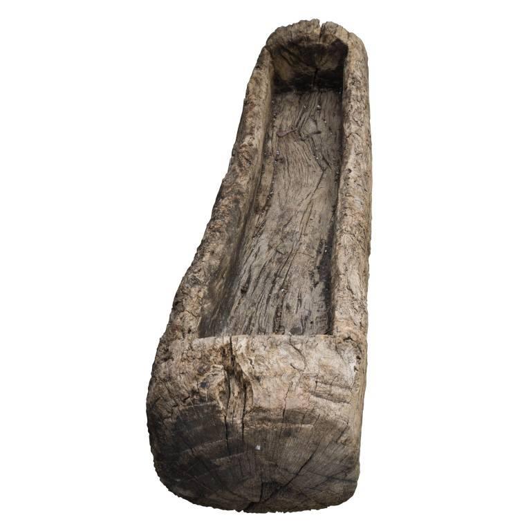 Antique French Wood Trough at 1stDibs