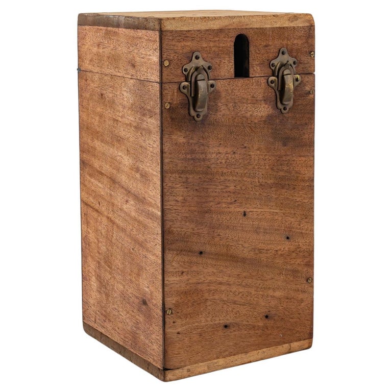 Antique French Wooden Box For Sale at 1stDibs