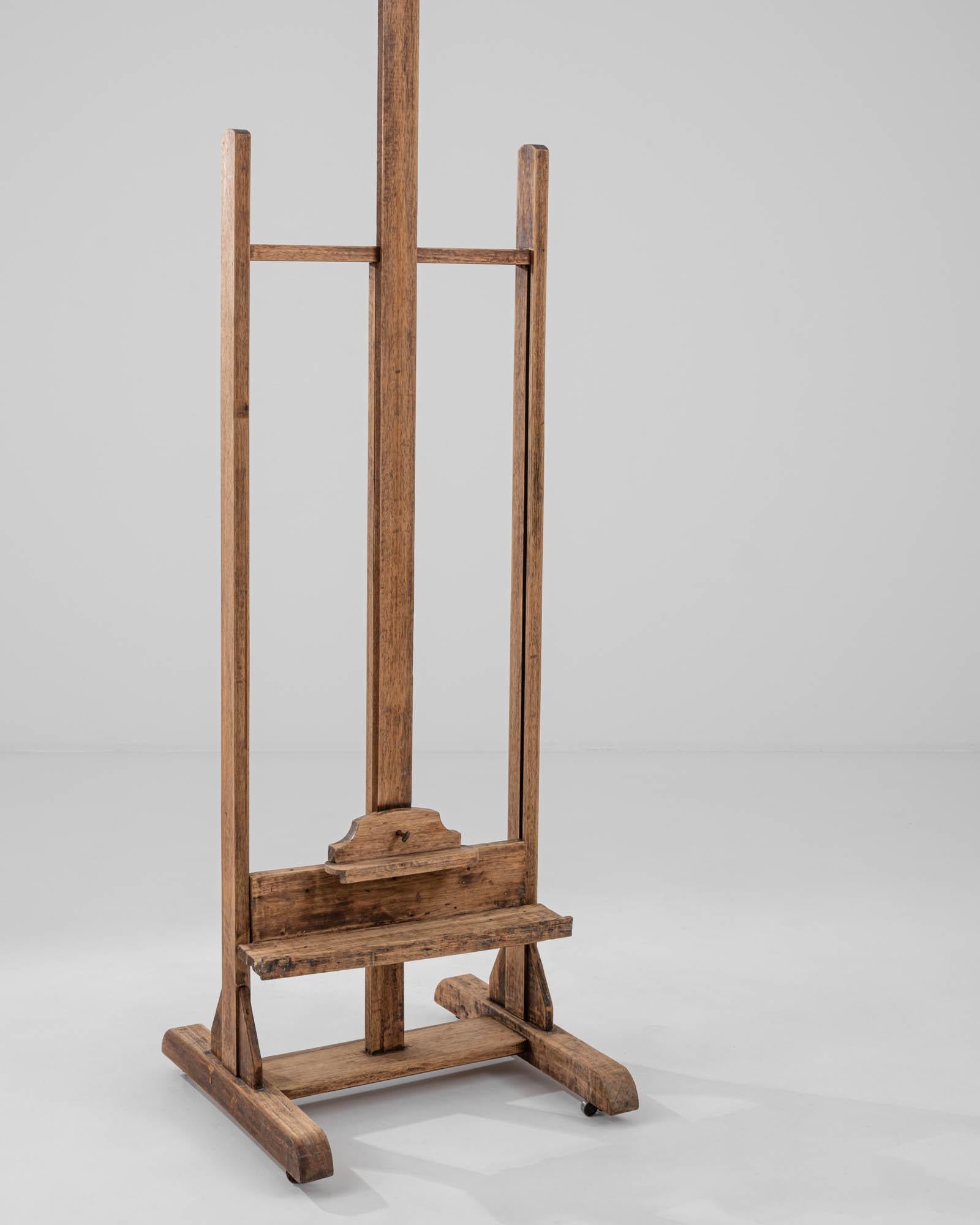 Antique French Wooden Easel For Sale at 1stDibs