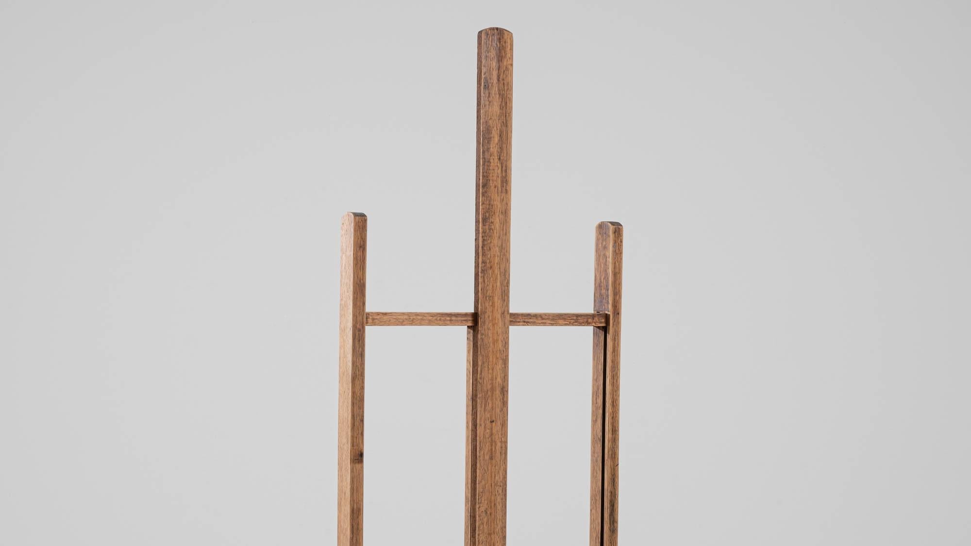 Antique French Wooden Easel For Sale at 1stDibs