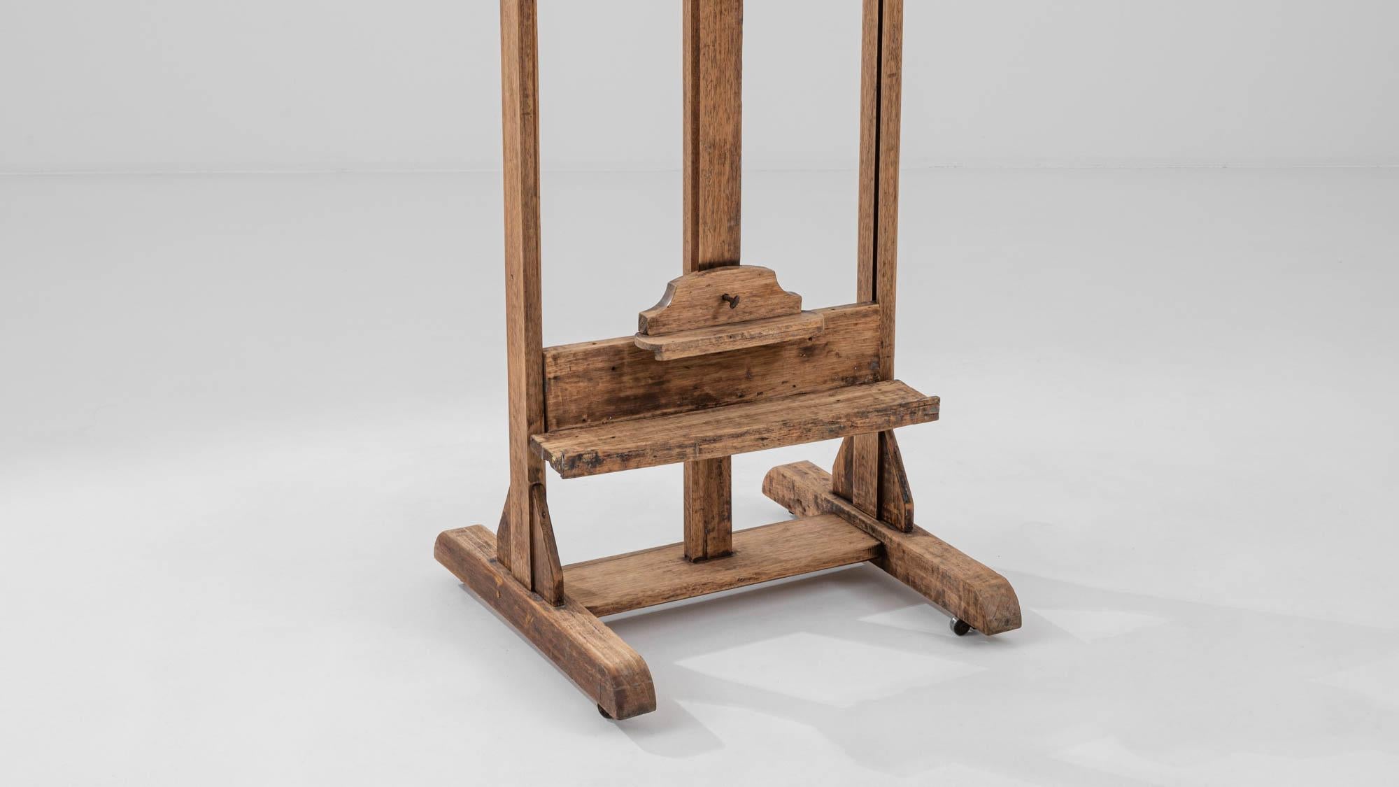 Antique French Wooden Easel For Sale at 1stDibs