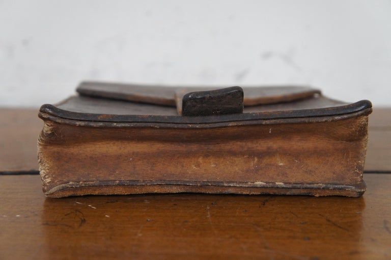 Antique French WWI Leather Gendarmerie Ammunition Ammo Bullet Pouch 6 ...
