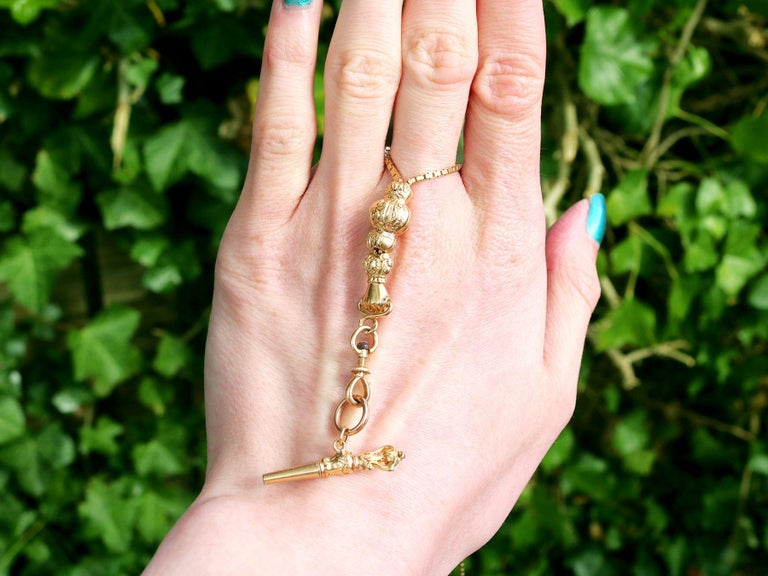 Antique French Yellow Gold Sautoir Chain, Circa 1870 For Sale at 1stDibs
