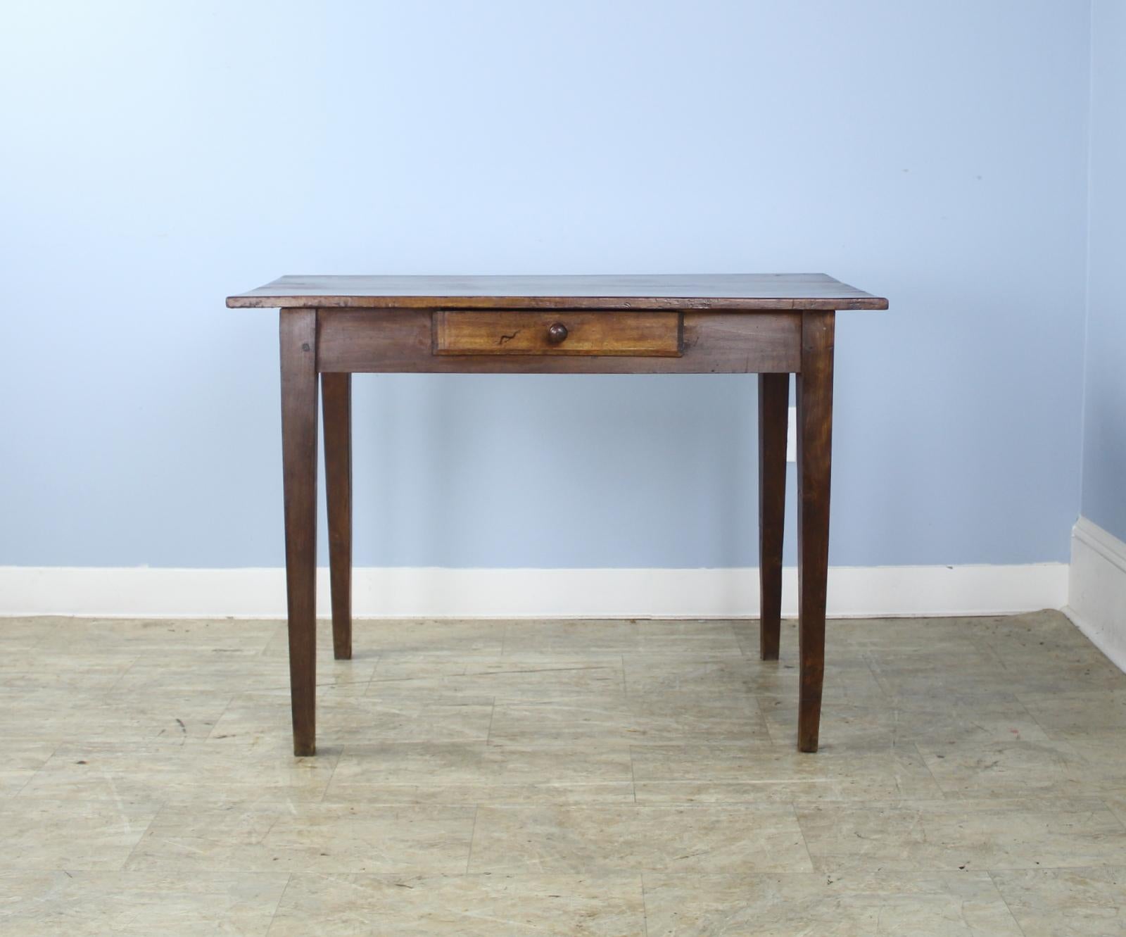 Antique Fruitwood Side Table or Small Writing Table at 1stDibs